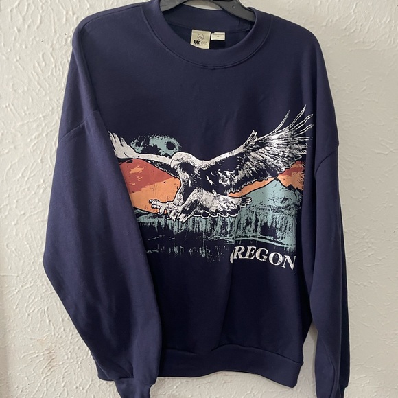 Sweaters | Oregon Navy Blue Mens Crewneck Sweater | Poshmark